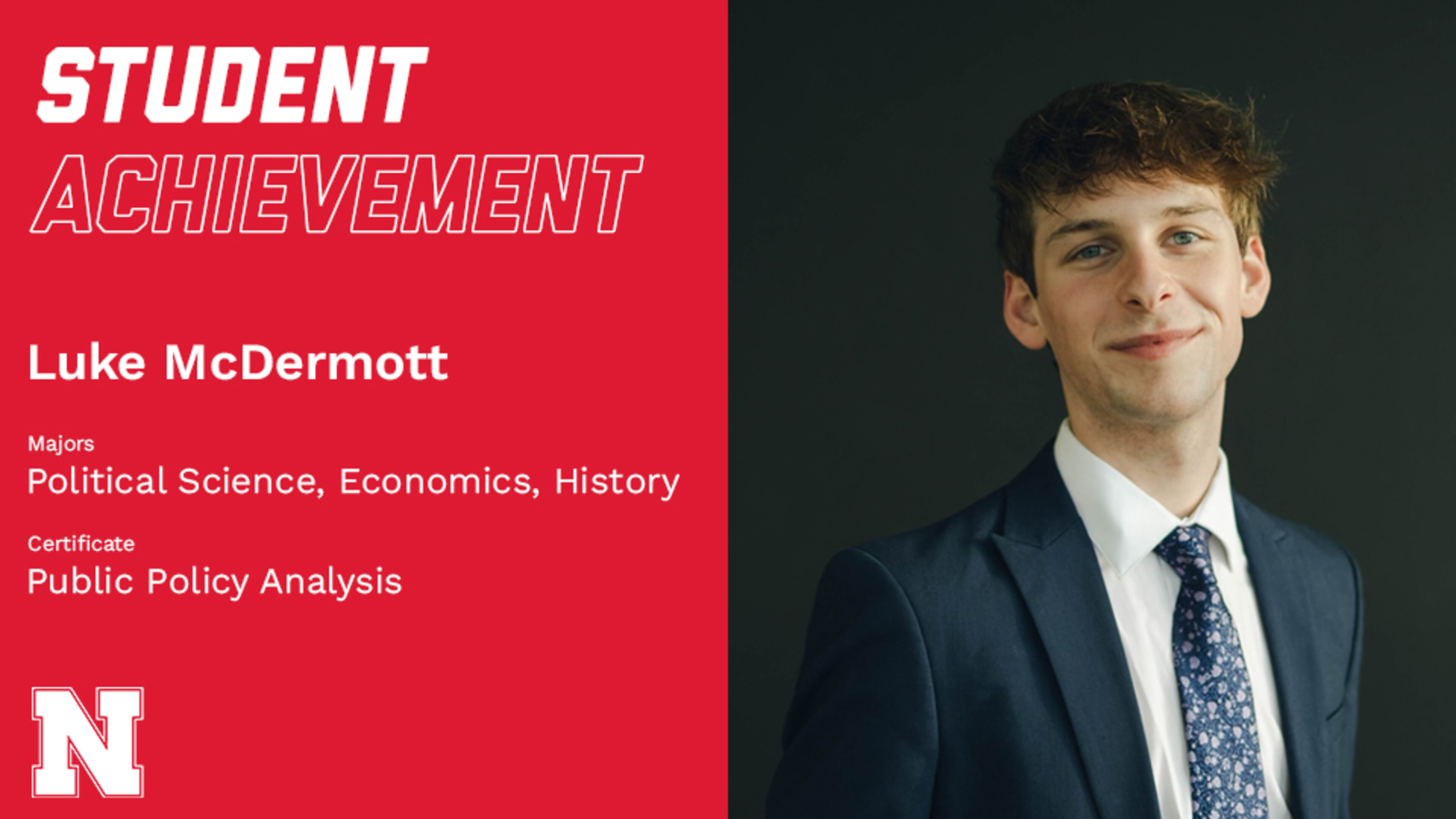 McDermott named a 2024 Key into Public Service Scholar | Department of ...